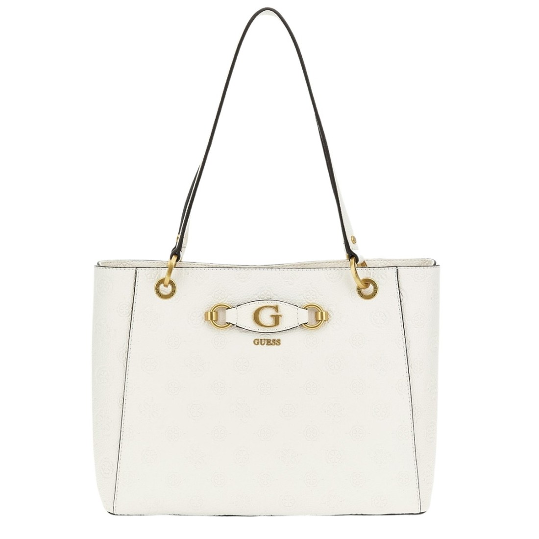 GUESS - Izzy Peony 4G Logo Tote Bag - PD920925-STONE LOGO