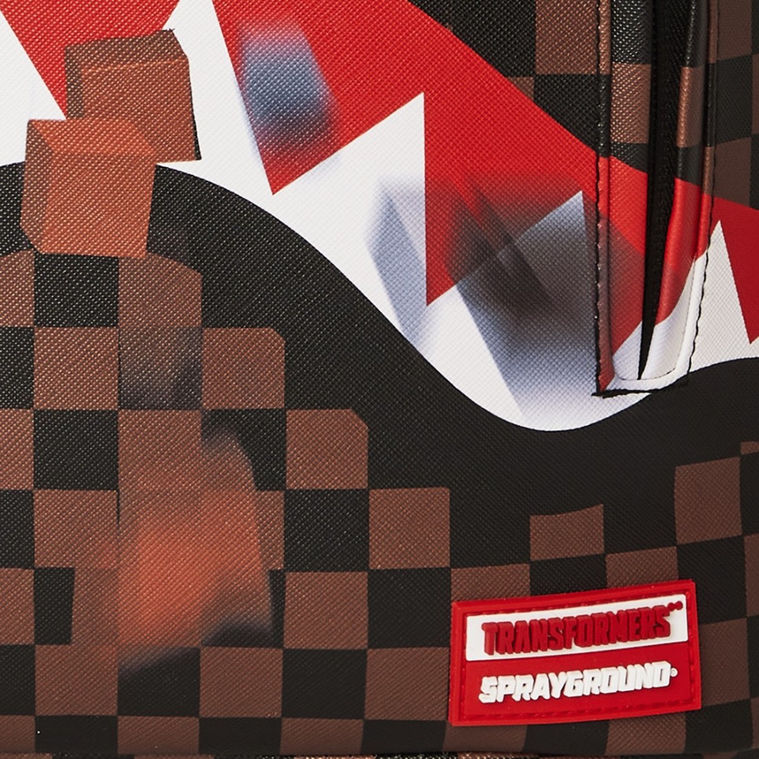 SPRAYGROUND - Transformers Checkered Backpack - 910B6414NSZ-MARRONE
