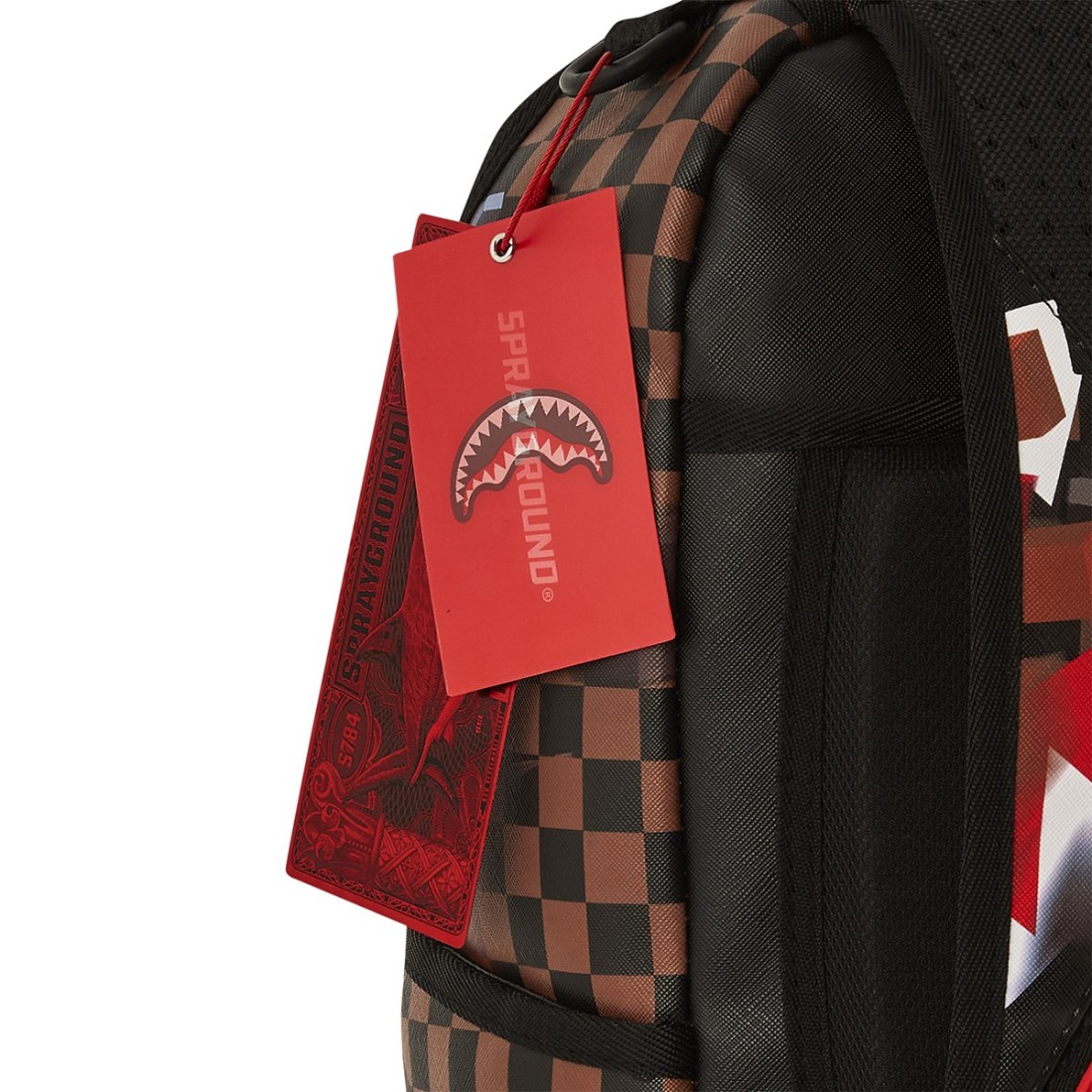 SPRAYGROUND - Transformers Checkered Backpack - 910B6414NSZ-MARRONE