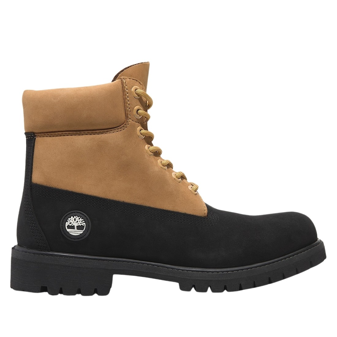 TIMBERLAND - Combat boot seven-hole waterproof with logo - TB0A2P6WEMJ-NERO